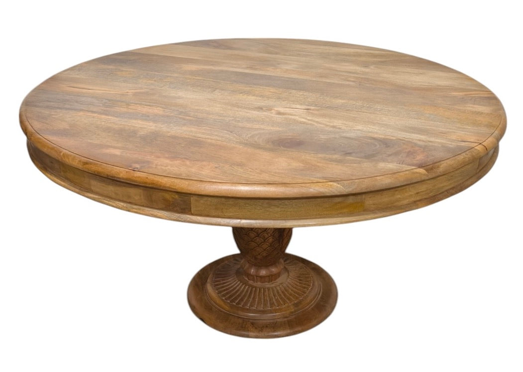 Round pineapple dining table large – Akasha Furniture and Homewares
