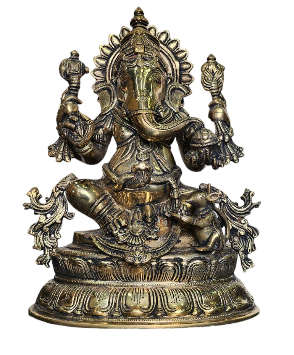 Brass Ganesh God – Akasha Furniture and Homewares