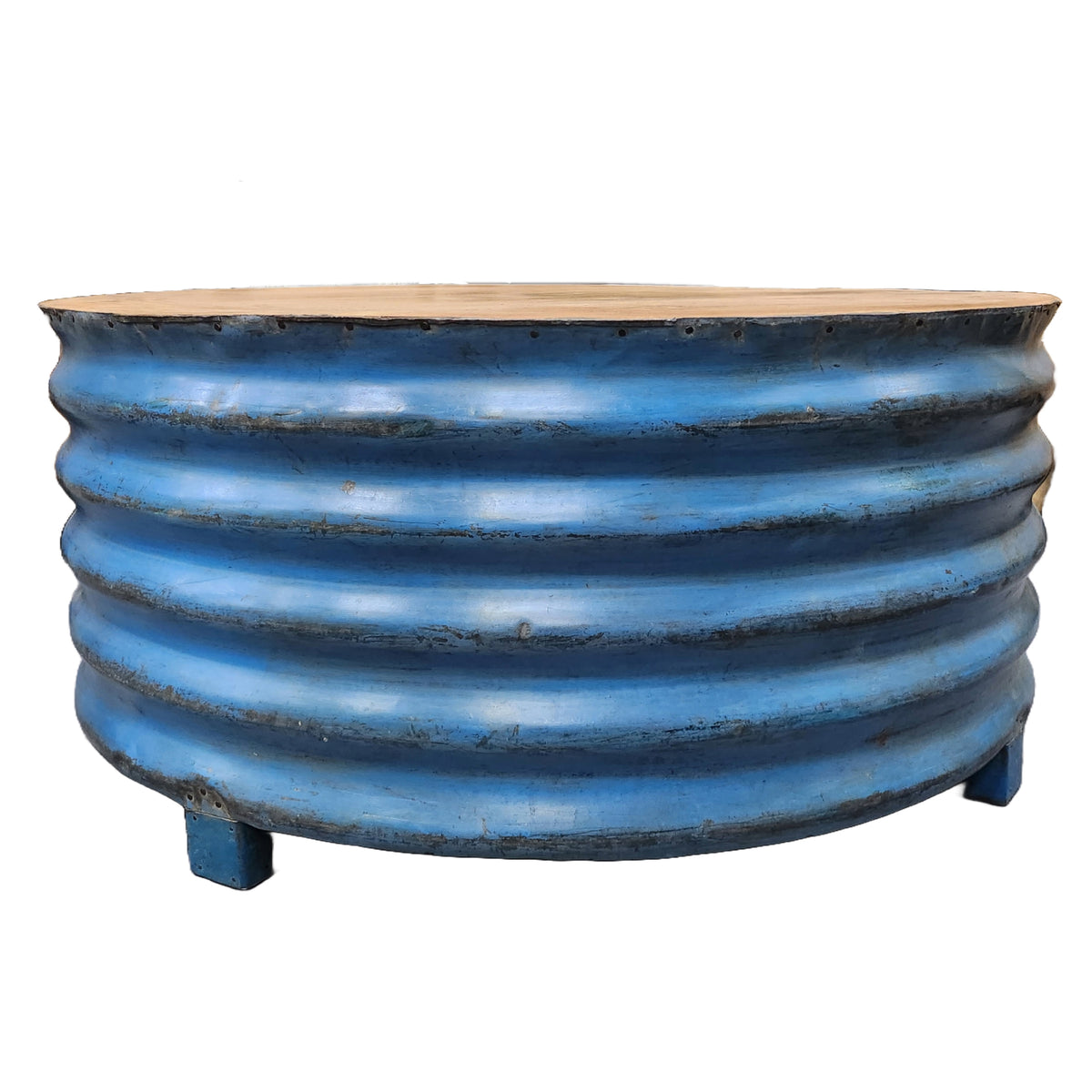 Recycled Metal & Timber Coffee Table – Akasha Furniture and Homewares