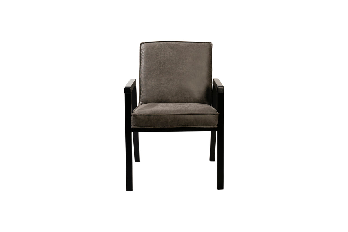 Emery Dining Chair - Genuine Leather – Akasha Furniture and Homewares